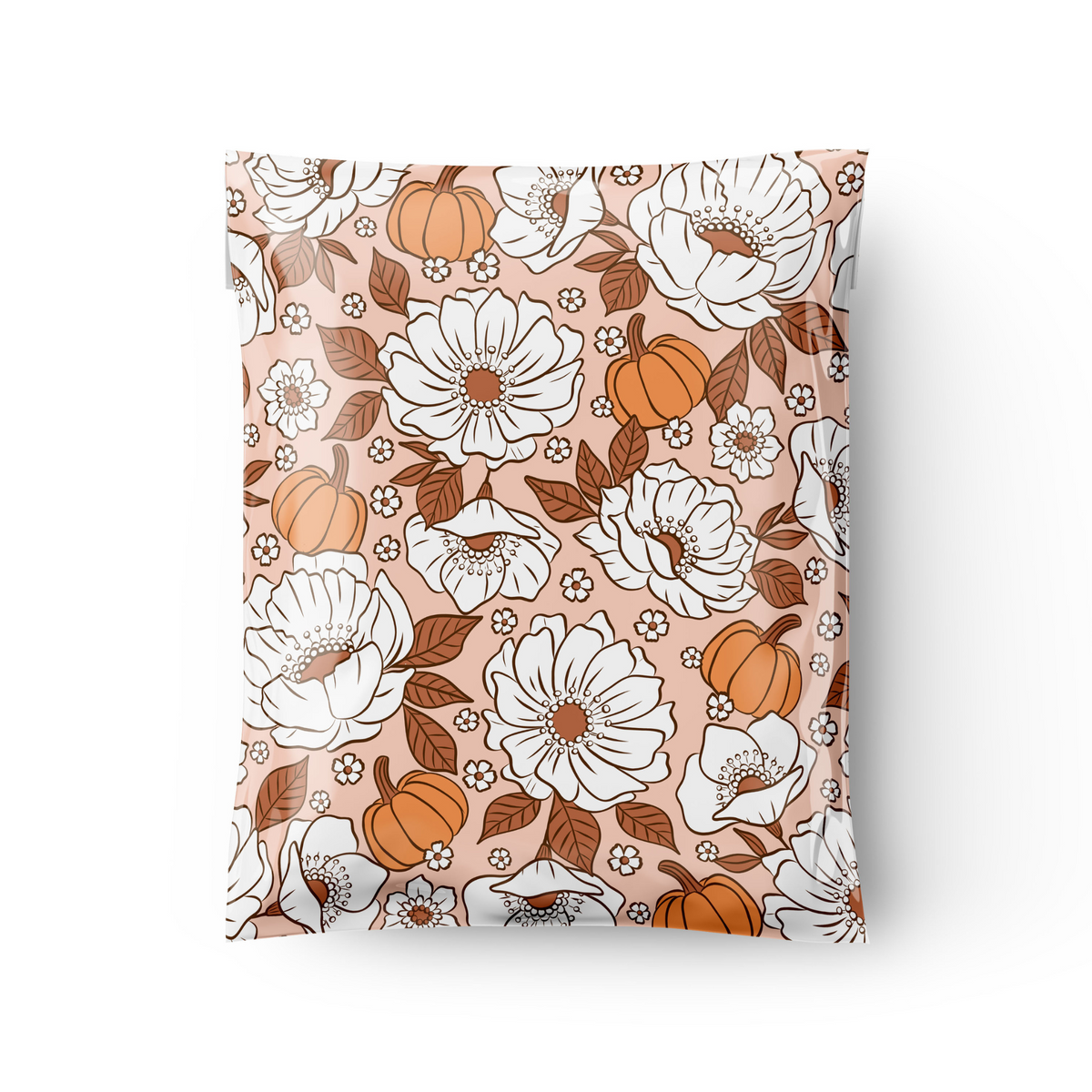 Fall Harvest Poly Mailer | 10x13 Poly Bag for Shipping | Autumn Floral ...