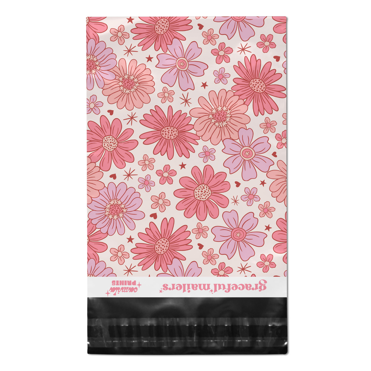 Pink Floral Poly Mailer | 10x13 Poly Bag for Shipping | Cute Mailers ...